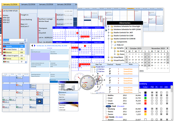 Studio Controls COM - 88 Royalty Free UI Design ActiveX COM Controls